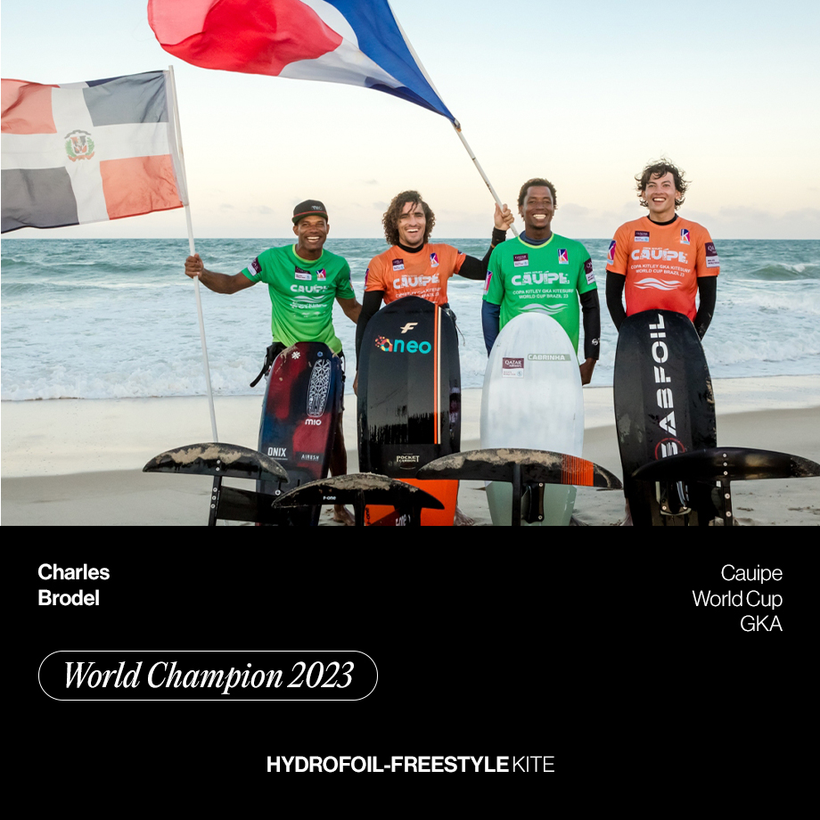 Un cinquième titre mondial pour Charles Brodel ! - F-ONE